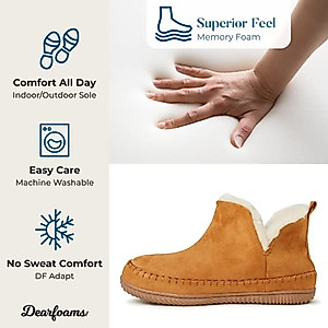 Dearfoams mens Alpine By Dearfoams Men's Brixen Boot Slipper, Whiskey, Large US