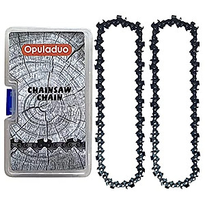 Opuladuo 2PC 6 Inch Chainsaw Chain, Replacement Chain for BLACK+DECKER Alligator Lopper LLP120, LLP120B, LP1000, NLP1800 Chain Saw - 1/4" - .050" - 42 DL