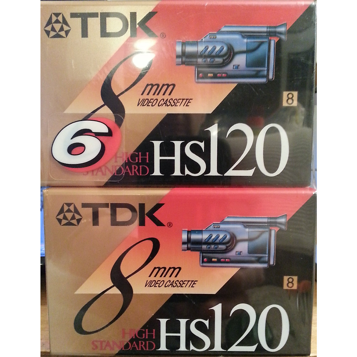TDK 8mm Video Cassette HS 120 6 pack