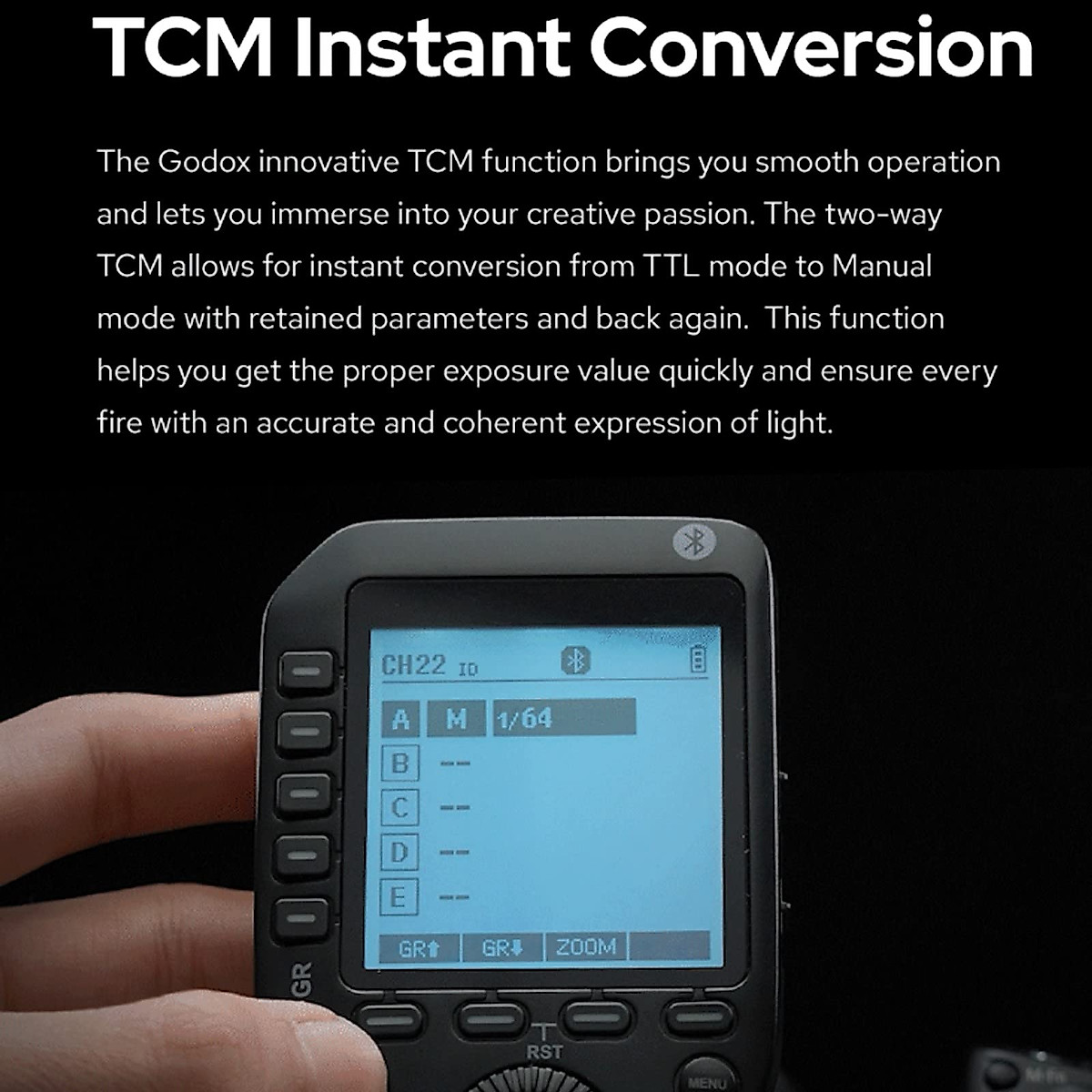 Godox XProII XProII-C XProIIC Trigger w/2×Godox X1R-C Receiver for Canon, Godox Flash Wireless Transmitter TTL 2.4G HSS 1/8000S Bluetooth Connection, Large Screen Trigger for Canon EOS Cameras