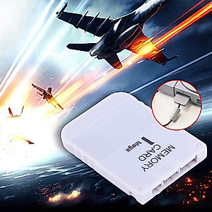 Memory Card Portable 1MB Memory Card Stick for Sony PS1 Compatible with Any One Games White [video game] [video game]