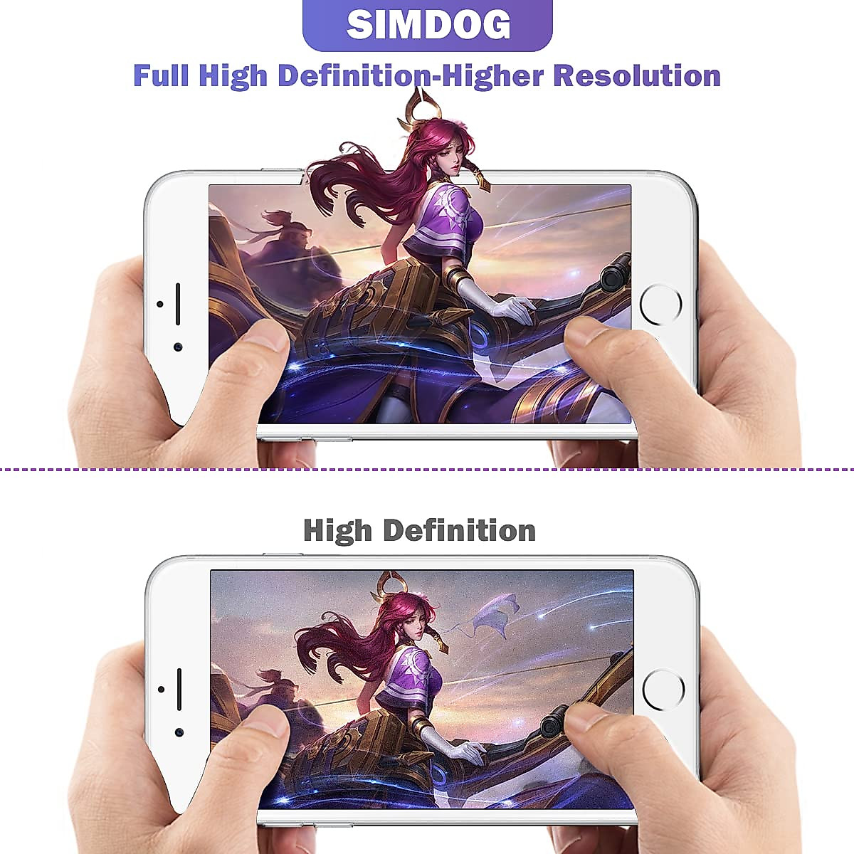 SIMDOG for iPhone 8/ SE 2020 2nd Generation Screen Replacement Black,LCD Touch Digitizer with Repair Tools for A2275, A2298, A2296.with Screen Protector (Black, 8G)…