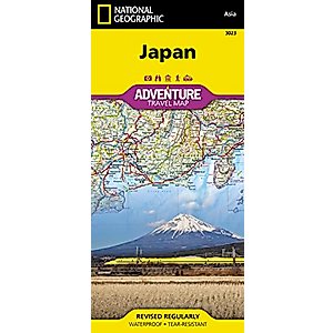 Japan Map (National Geographic Adventure Map, 3023)
