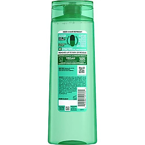 Garnier Fructis Pure Clean Shampoo, Paraben-Free Silicone-Free with Aloe Extract and Vitamin E, 12.5 Fl Oz Bottle