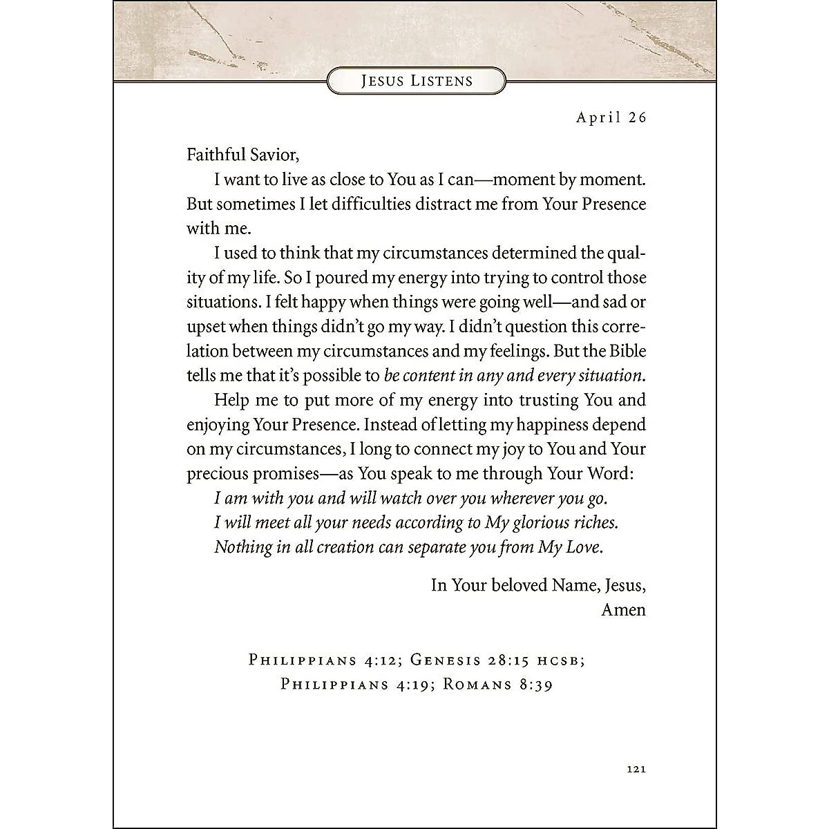 Jesus Listens: Daily Devotional Prayers of Peace, Joy, and Hope (A 365-Day Prayer Book)