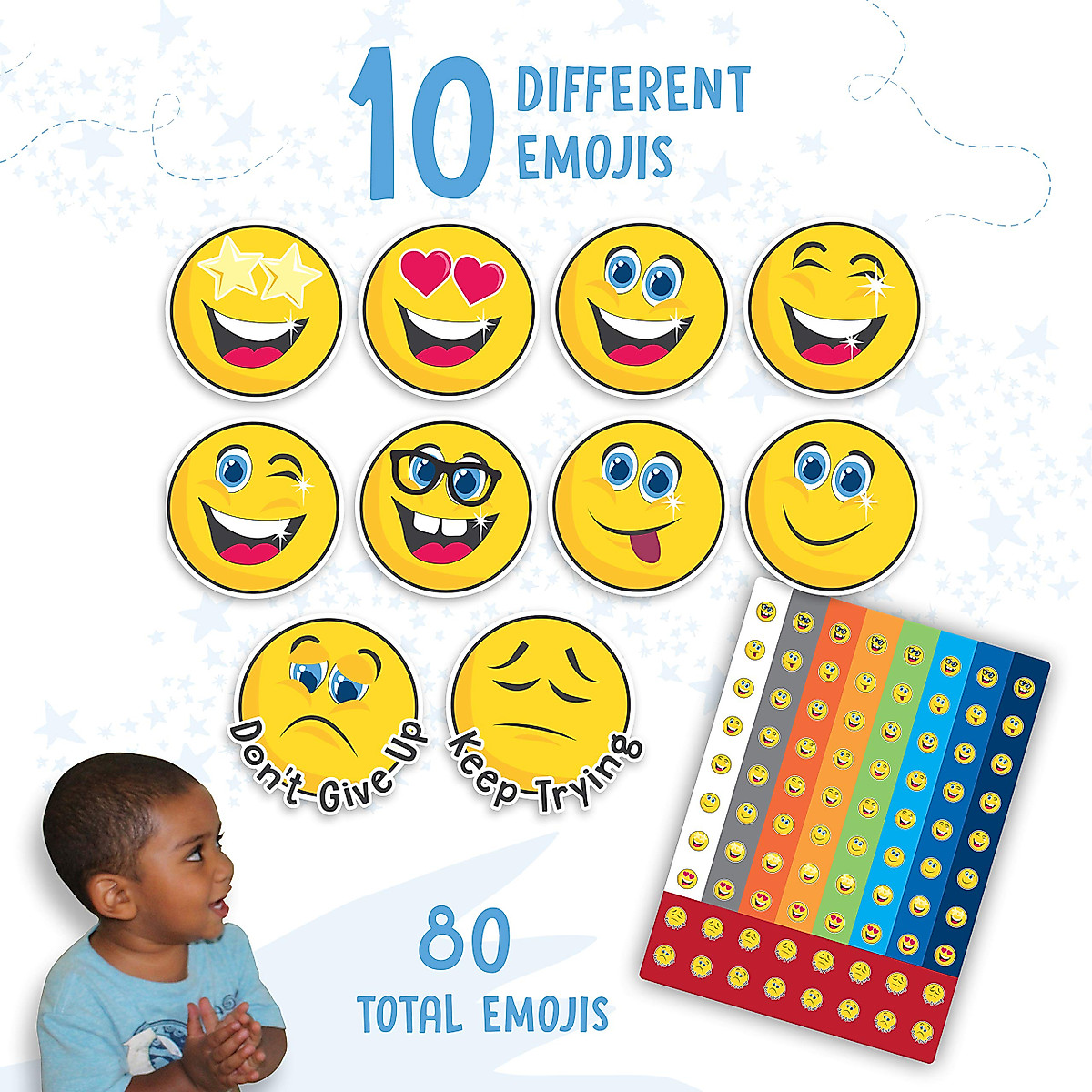 Chart to Success| Magnetic Dry Erase| Daily Routine Responsibility Chore Chart for Kids| 80 Emojis| 70 Tasks, Including Behavior and Self-Care| Fun Design for Both Boys and Girls| Raising a Star