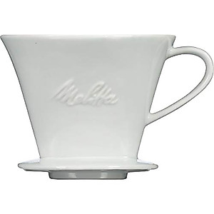 Melitta Porcelain #2 Cone Brewer, White