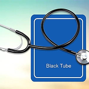 McKesson Stethoscope, Lightweight, Single Head, Diaphragm Only, Adjustable Binaurals, Black, 21 in, 1 Count