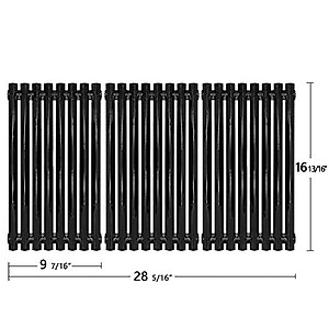 Hongso 16 13/16" Grill Grates and 14 5/8" Heat Plates for Charbroil 463439915 463436413 461442114, Thermos 461442114, Master Chef Grills