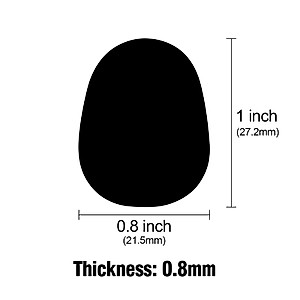 24 Pieces Alto Tenor Saxophone Mouthpiece Cushions, Eison 0.8mm Thick Food Grade Sax Clarinet Mouthpiece Patches Pads Strong Adhesive, Black