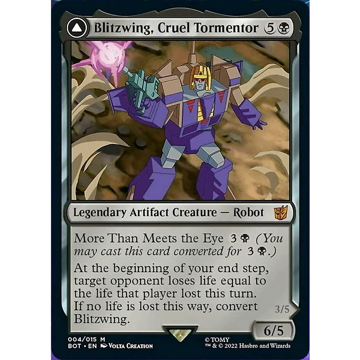 Magic: the Gathering - Blitzwing, Cruel Tormentor // Blitzwing, Adaptive Assailant (004) - Transformers