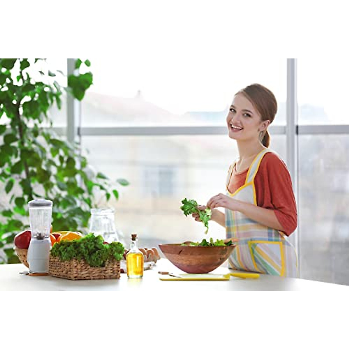 Fairwood Way Wooden Salad Bowl Set with Serving Utensils - Rustic Mango Wood Bowl with Servers - 11.5 Inch Natural Wood Bowl and Servers