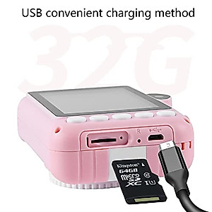 LINXHE Kids Camera- 20MP Camera for Kids with 3.5 inch Large Screen, 1080P HD Digital Video Cameras for Toddler Children's Birthday with 32GB SD Card, SD Card Reader (Color : Pink)