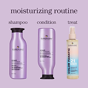 Pureology Hydrate Moisturizing Conditioner | For Medium to Thick Dry, Color Treated Hair | Sulfate-Free | Vegan