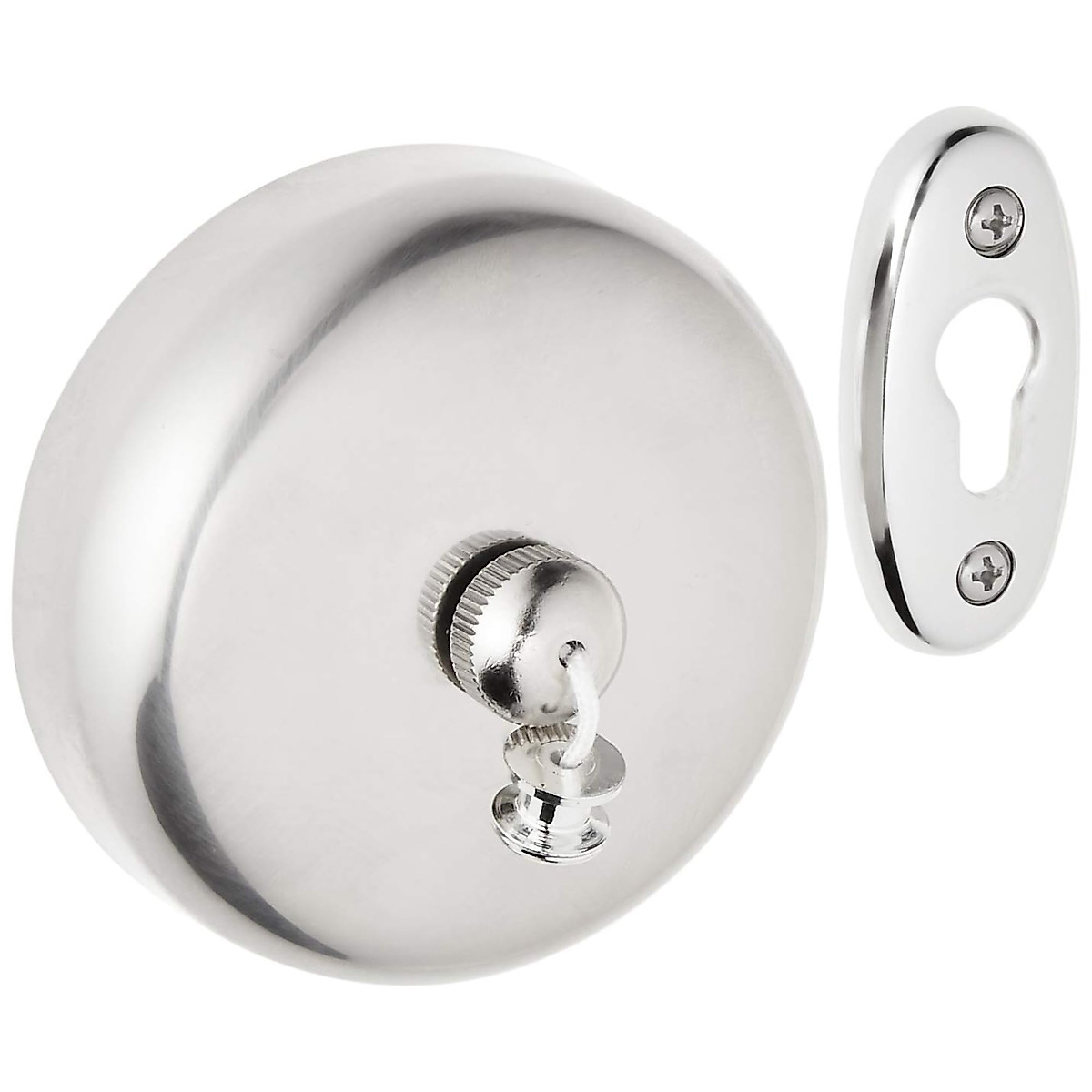 Jerdon CL1 Retractable Clothesline with 8-Foot Adjustable Nylon Line, Stainless Steel Finish