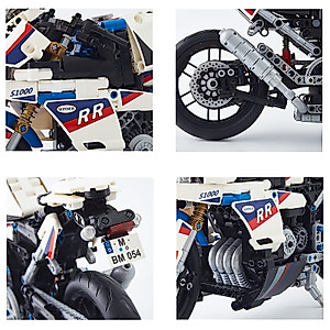 WINNER SPACE 1/6 Racing Motorcycle Toy Building Blocks Kit,Stem Bricks Sets,Toys for Boys & Adults,Build A Model Motorcycle,Suspension (819 Pieces)