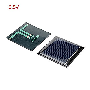 uxcell 5Pcs 2.5V 100mA Poly Mini Solar Cell Panel Module DIY for Light Toys Charger 50mm x 50mm