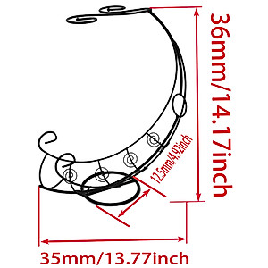 GWYAN Desktop Wine Bottle Holder Stand Vintage Freestanding Wine Rack & Wine Glass Holder Display Rack(Hold 1×Bottles and 2× Cups)