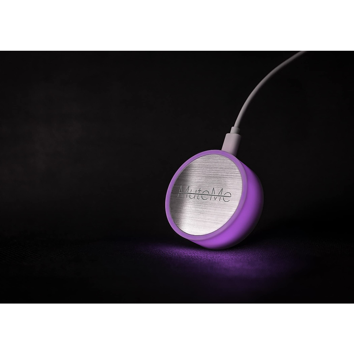 MuteMe - Illuminated Physical Mute Button for Zoom, Teams, WebEx & More (As Seen on Shark Tank)! Mac/PC Compatible. USB Cord & Adapter Included. Free Software Download Required.