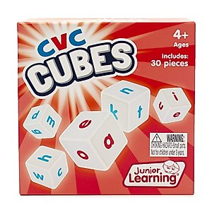Junior Learning JL643 CVC Cubes, Multi