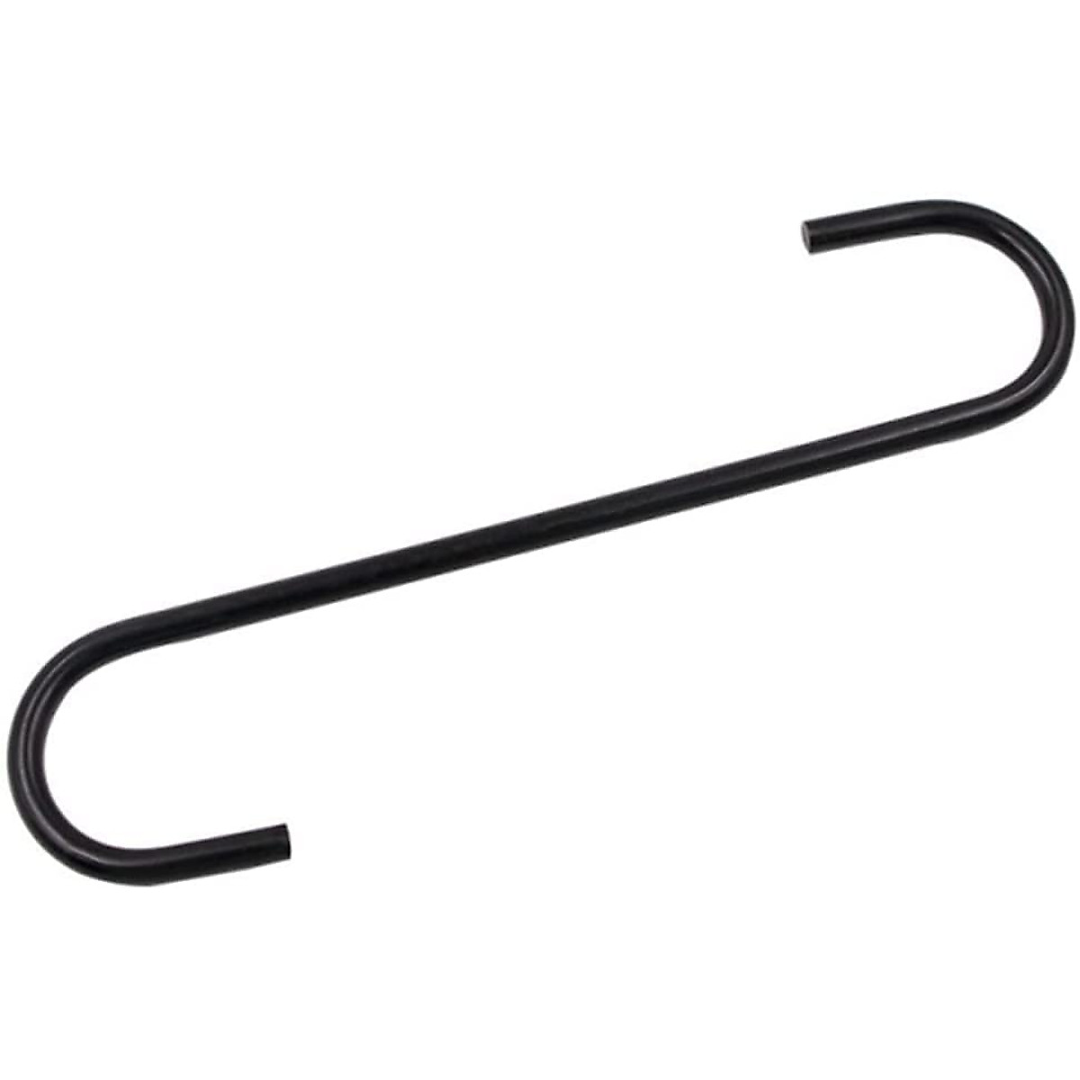 GDQLCNXB Extra Large 10 inch S Hooks for Hanging,S Shaped Hook Heavy Duty,Black Long S Hooks for Hanging Plant,Basket,Tree Branch,Closet,Garden,Pergola,Indoor Outdoor Uses 8 PCS