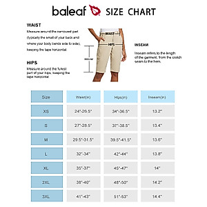 BALEAF Women's Bermuda Khaki Shorts Bermuda Hiking Long Quick Dry Elastic Waist for Work, Camping, Travel Size L