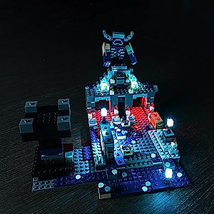 LocoLee LED Light Kit for LEGO Minecraft The Deep Dark Battle 21246, DIY Lighting Set Accessories Compatible with LEGO The Deep Dark Battle for Fans, Creative Decor Lego Light (Lights Only, No Models)