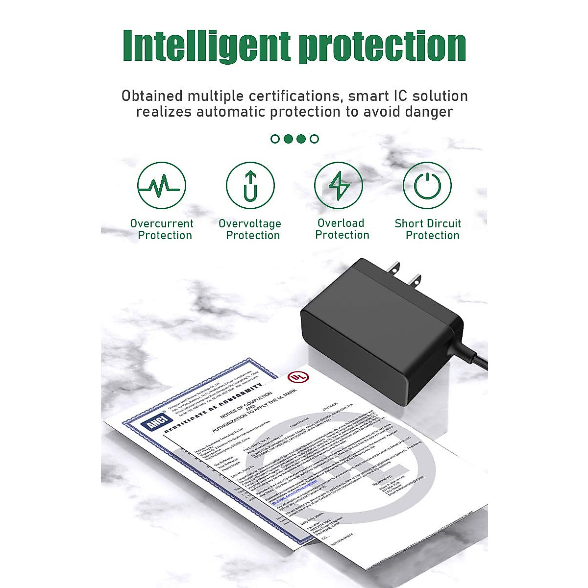 Bouge 4.3V Philips Norelco One Blade Charger Compatible with Norelco Oneblade QP2520 / 90, QP2520 / 70, QP2520 / 72, (Fits Only) Razor Charging Cord, Replace A00390 4.3V 70mA Power Supply Plug