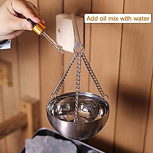 Vindar Sauna Oil Cup Sauna Aromatherapy Oil Holder Essential Oil Fragrance Diffuser Bowl for Sauna and Spa