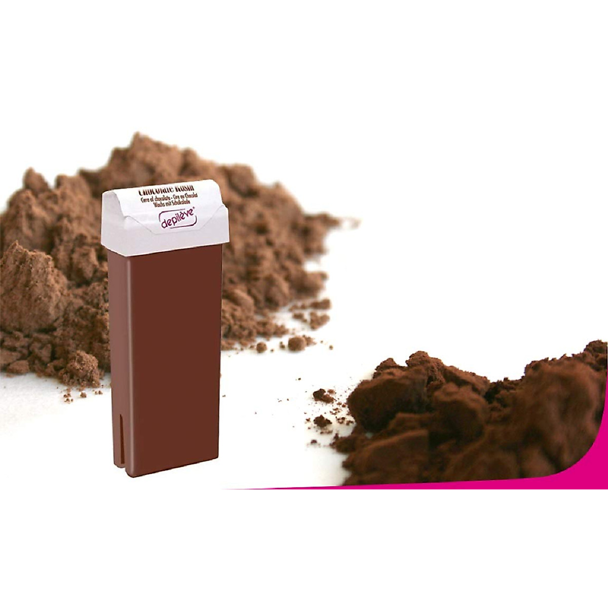 Depilatory Wax Roll On, Hair Removal Cartridge 3.53 oz (Chocolate)