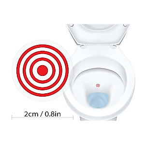 Bullseye Toilet Target Stickers Bulk Pack for Toilets and Urinals (13 Targets) with Sticker Applicator Tool - Sticks on Wet Surface - Toilet Targets for Toilet Training Boys - Aiming Targets for Men - Pee Targets for Boys