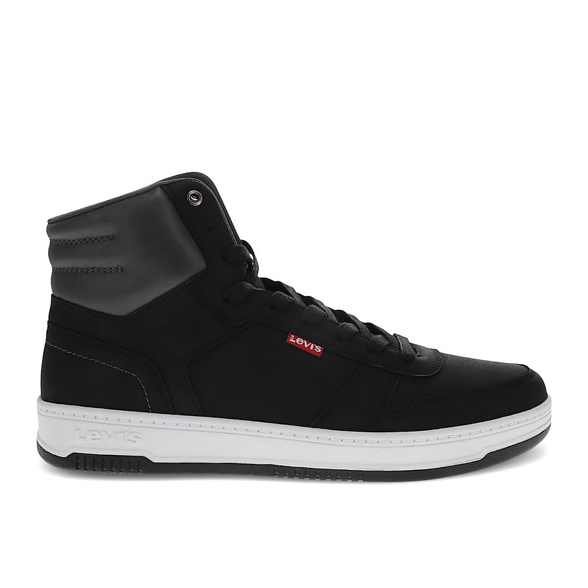 Levi's Men's Drive HI CBL Sneaker, Black/Charcoal, 11