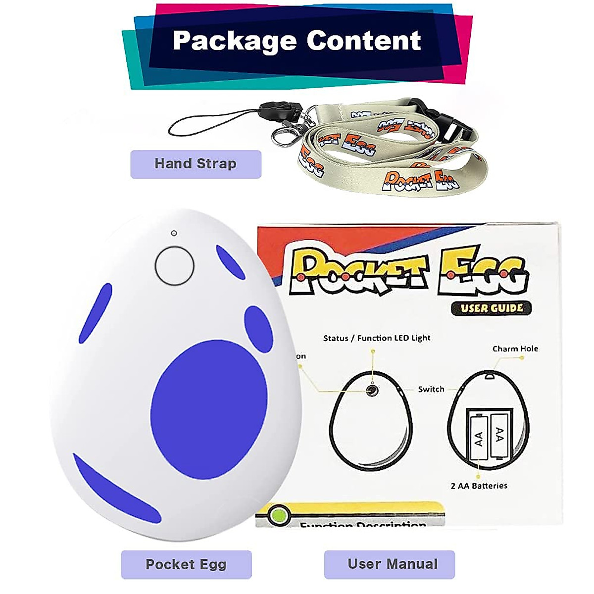 Pocket Egg Auto Catch for Go Plus Accessory with Bluetooth 20m Range Long Distance and 3 Months Battery Life