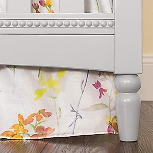 Child Craft Stella 4-in-1 Convertible Crib, Baby Crib Converts to Day Bed, Toddler Bed and Full Size Bed, 3 Adjustable Mattress Positions, Non-Toxic, Baby Safe Finish (Gentle Gray)