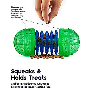 Petstages Grabberz Squeaky Dog Toy Treat Dispenser