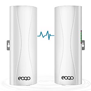 Point to Point Wireless Bridge Outdoor,5.8G 100Mbps WiFi Bridges with 14dBi Antenna 3KM Starlink WiFi Extender with Ethernet Port for Starlink and Home Internet Network Extension 2-Pack