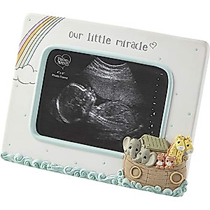 Precious Moments 202408 Our Little Miracle Noah’s Ark Resin Sonogram Photo Frame