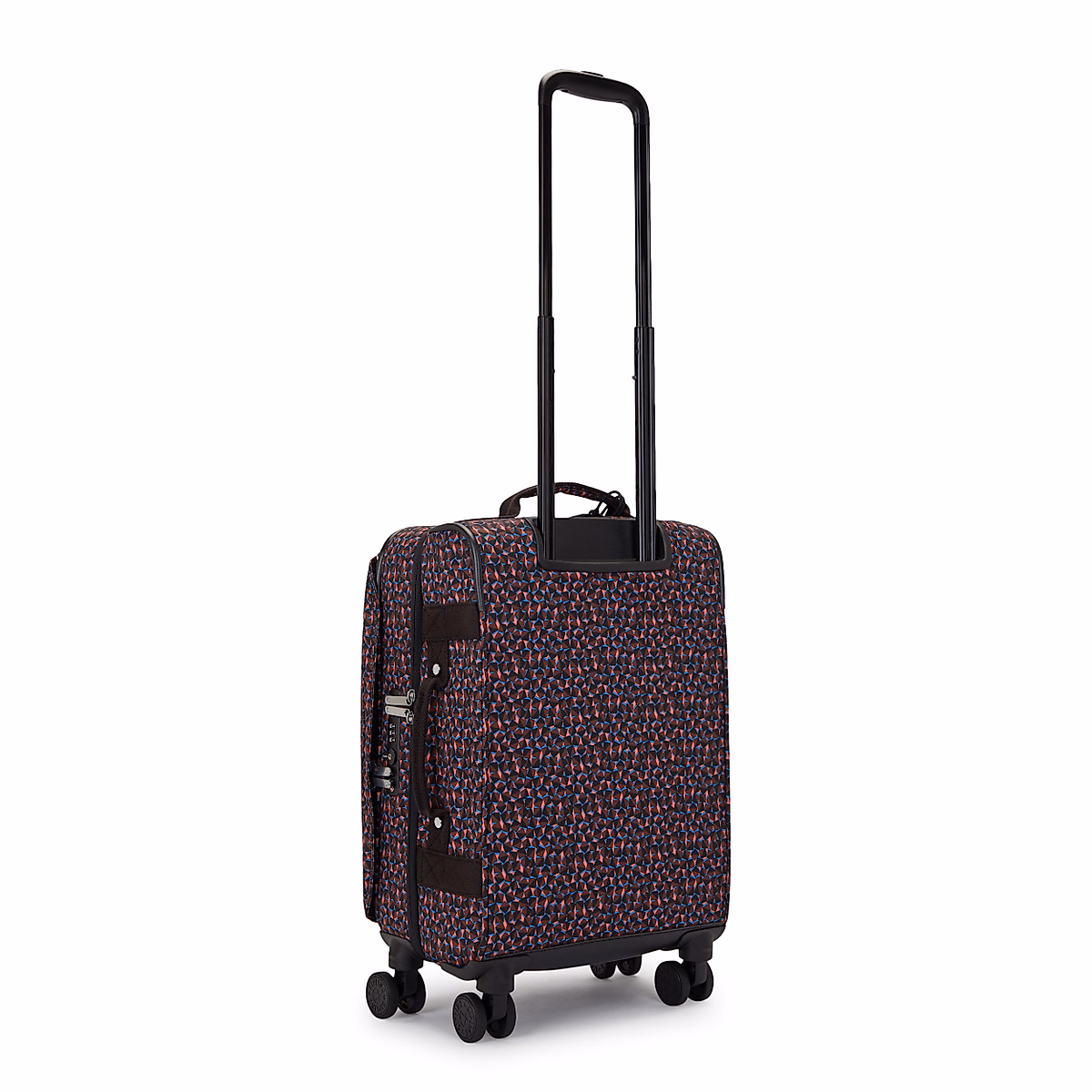 Kipling Women's Spontaneous Small 4 Wheel LuGGage Happy Squares Print