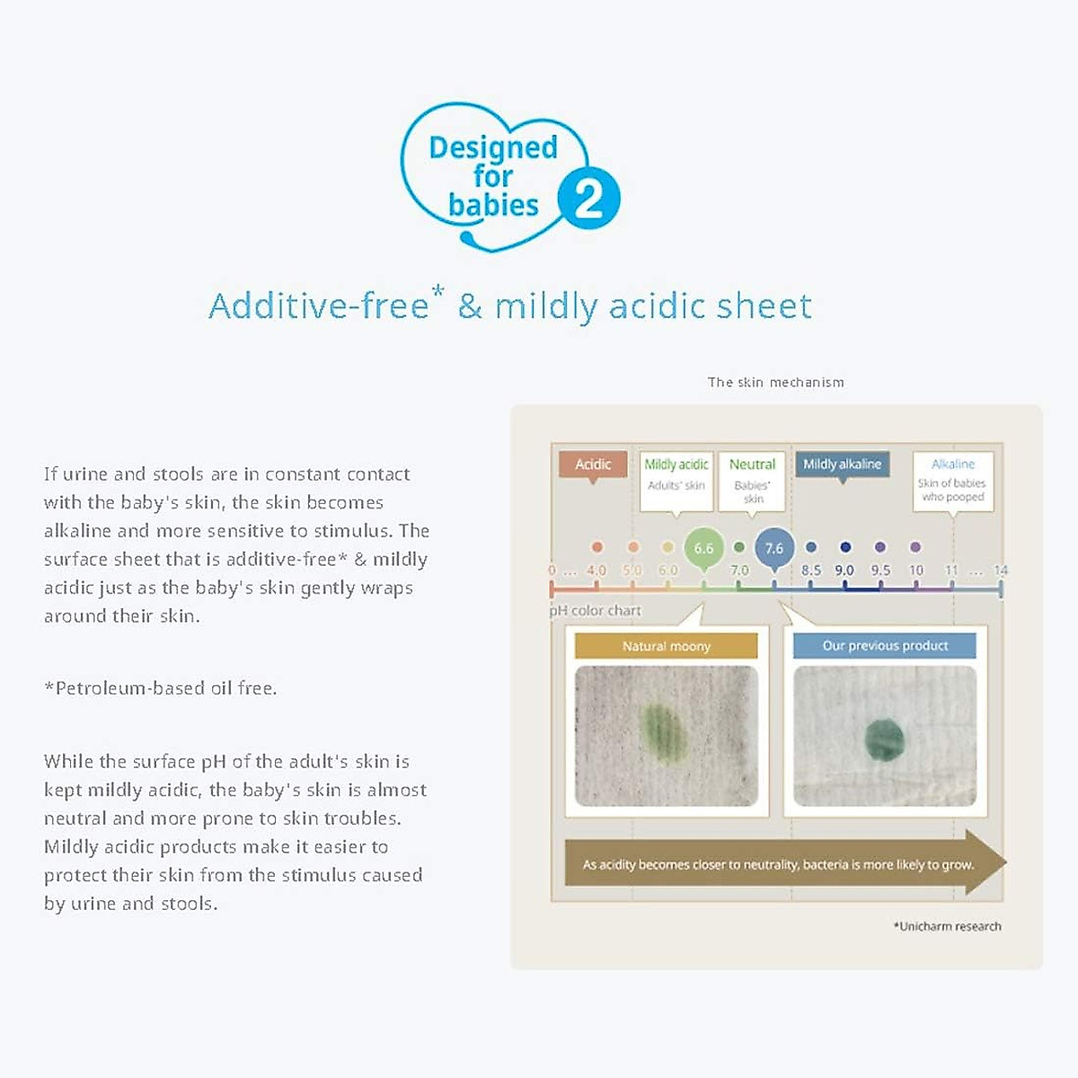 Moony Baby Diapers Medium (13-24 lb) 46 Count, Notification Strips, Parallel Import Product, Made in Japan