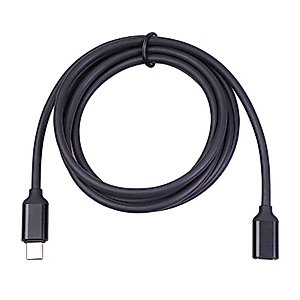 Extension Cable Universal Plug and Play USB 2.0 High Speed 3A Type-C Male to Female Data Charging Extender Cord Compatible with Laptop Black 1.5M