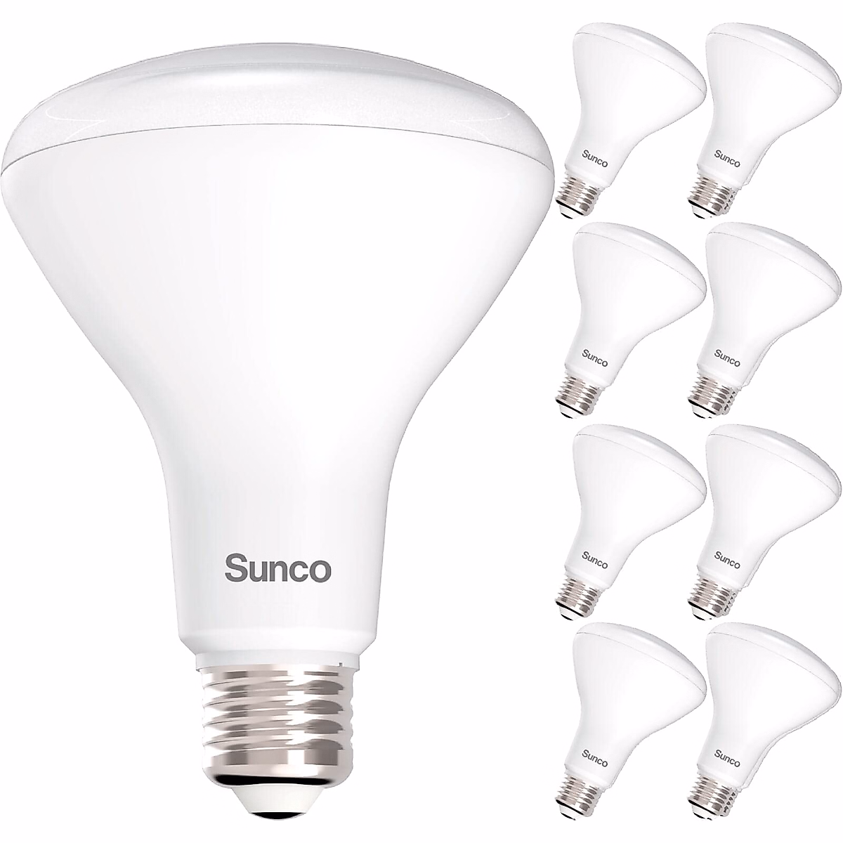 Sunco 8 Pack BR30 LED Bulbs, Indoor Flood Lights CRI93 11W Equivalent 65W 3000K White 850 Lumens, E26 Base, 25000 Lifetime Hours Interior Home Dimmable Recessed Can Light Bulbs UL