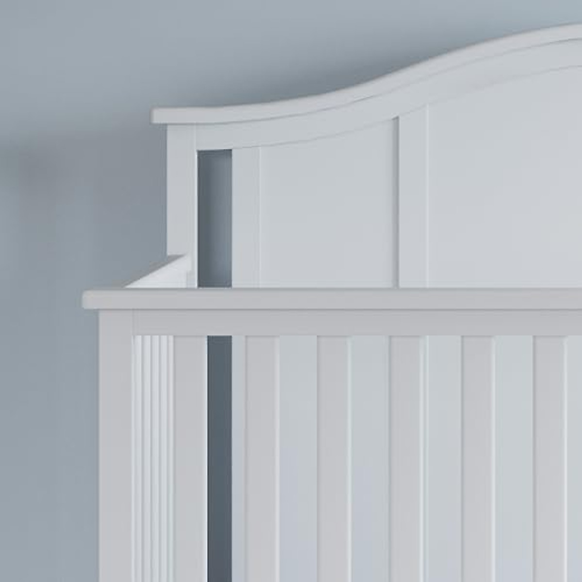 Child Craft Cottage Arch Top 4-in-1 Convertible Crib, Baby Crib Converts to Day Bed, Toddler Bed and Full Size Bed, 3 Adjustable Mattress Positions, Non-Toxic, Baby Safe Finish (Matte White)