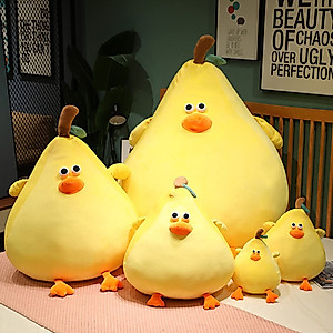 TONGMAN 15.7" New Large Duck Pear Plush Toy Cute Stuffed Duck Animal Plush Duck - Lifelike Stuffed Duck Pillow, Best Gift for Kids