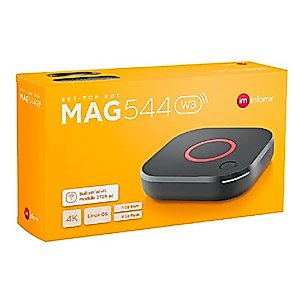 GOOFY TURTLE 2023 Genuine Mag 544W3 4K Linux 4.9 Box 1GB DDR4 RAM - Built-in Dual 2.4G/5G WiFi - Replacement for mag 524w3 and 424W3