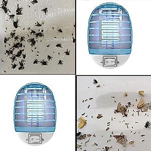 Indoor Bug Zappers, Electronic Insect Killer Fly Insect Trap Plug-in Mosquitoes Killer Mosquito Zapper with Blue Lights for Living Room,Kitchen,Bedroom,Baby Room,Office (5packs)