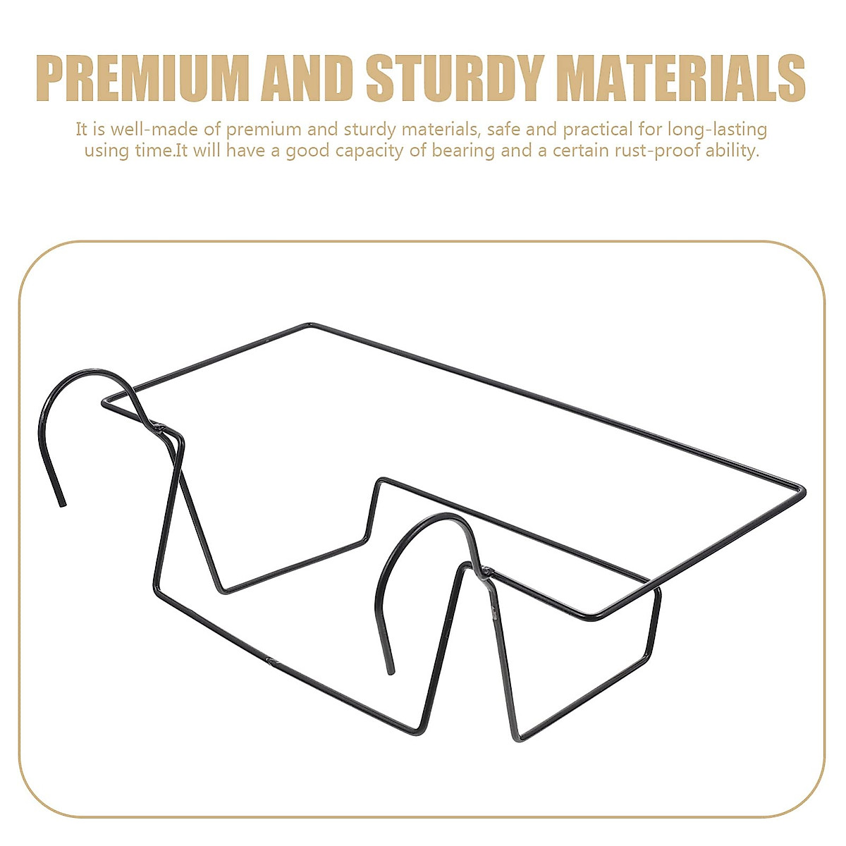 YARNOW Flower Pot Hanger Black Stand Black Flower Pots Hanging Wall Planters Hanging Flower Pot Black Plant Pot Hanging Plant Pots Black Hanging Planter Bonsai Rack Iron Track Rectangle