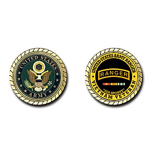 Ranger Vietnam Veteran Challenge Coin - Officially Licensed