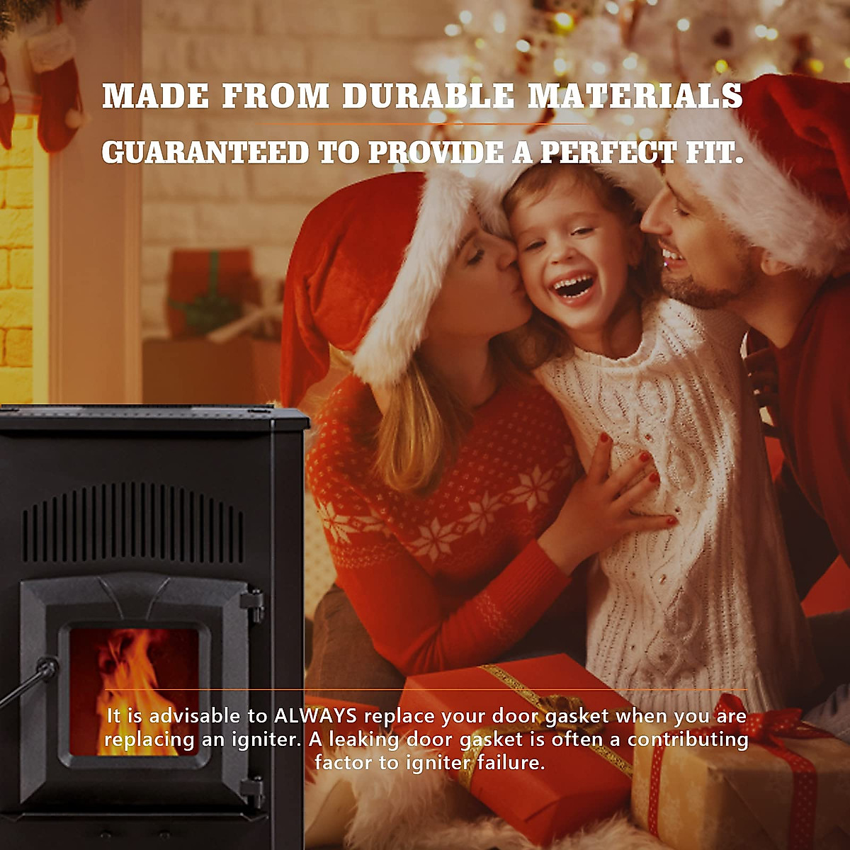 YAOAWE Upgrade Pellet Stove Igniter Fit for Englander 25-xxxx and 55-xxxx, Fireplace Hot Rod Ignitor Replacement Part PU-CHA