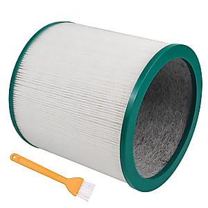 KTSIM HEPA Replacement Air Purifier Filter Compatible with Dyson Tower Purifier Pure Cool Link TP01, TP02, BP01, Replace Part No. 968126-03 (With Brush）