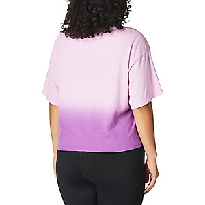 Champion Women's The Cropped Tee, Purple Ombre, X- Large
